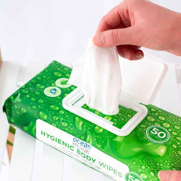 Ocean Hygienic Body Wipes (50) - Trugrade Medical Supplies