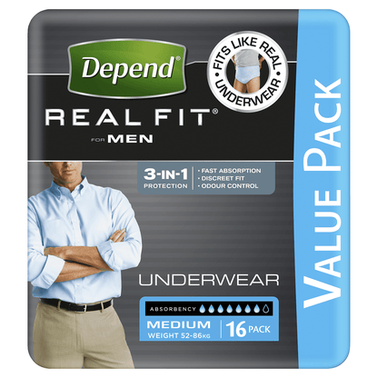 Depend® Real Fit for Men – Trugrade Medical Supplies