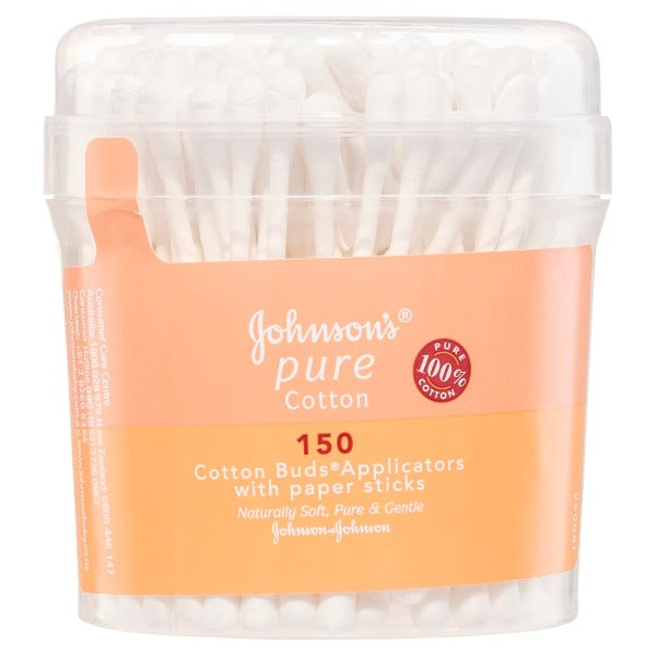 Johnson's Pure Cotton Buds Applicators - Pack/150 – Trugrade Medical ...