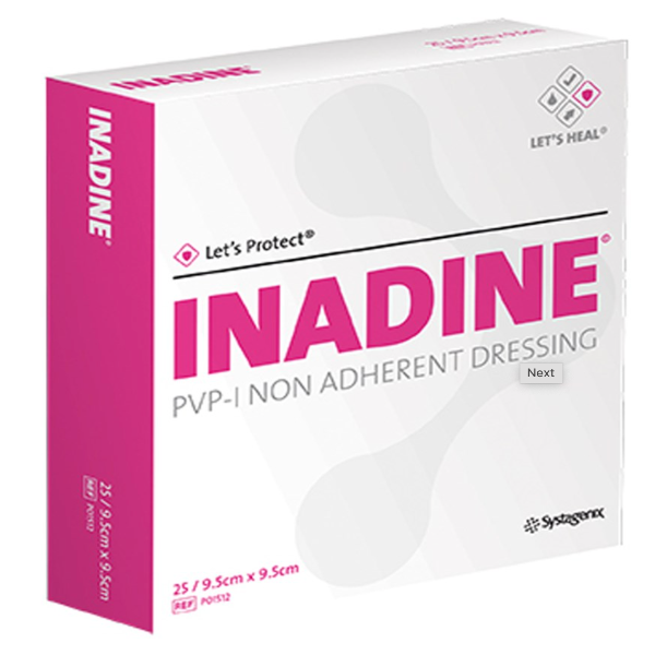 Inadine Dressing Non-Adhesive – Trugrade Medical Supplies