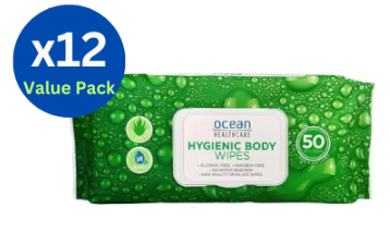 Ocean Hygienic Body Wipes (50) – Trugrade Medical Supplies