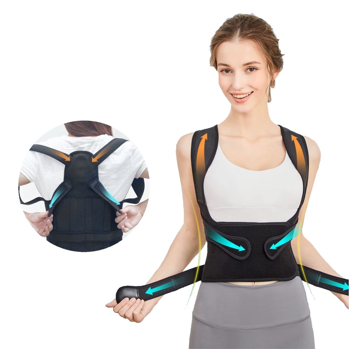 Bodyassist Posture Correction Back Brace - Black – Trugrade Medical ...