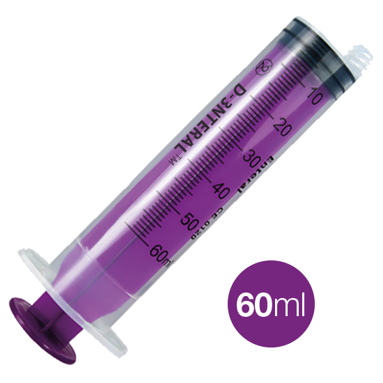 Enteral ENFit 60ml Purple Syringe (60) – Trugrade Medical Supplies