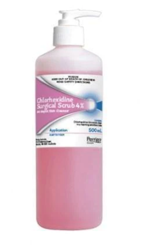 Chlorhex 4% Surg Scrub 500ml – Trugrade Medical Supplies