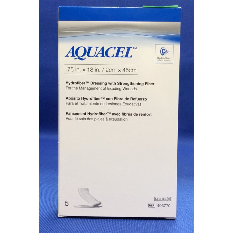 Aquacel Hydrofiber Sterile Ribbon 2x45cm (5pkt) – Trugrade Medical Supplies